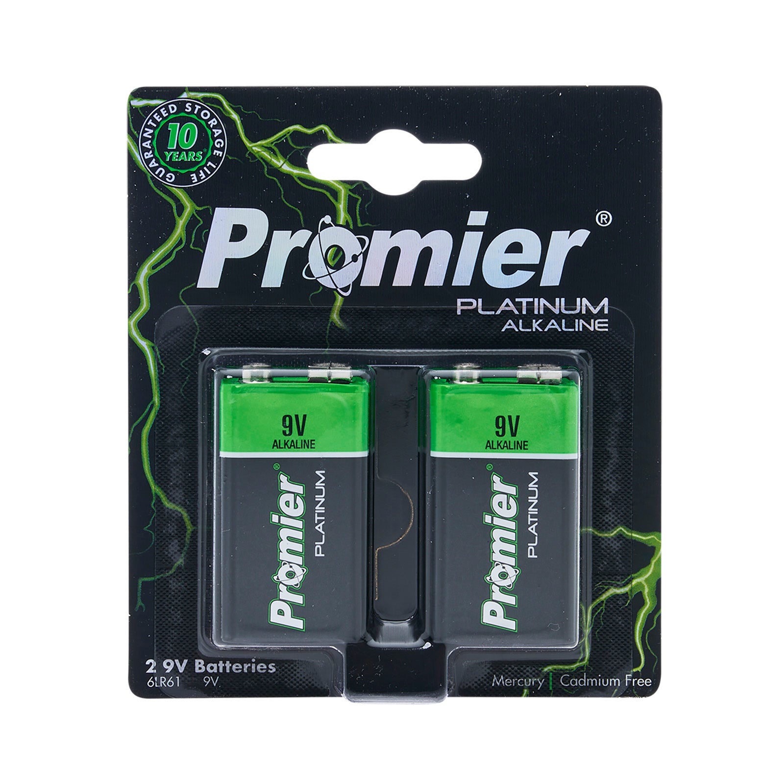 Promier® 9V Alkaline 2 Pack - LitezAll