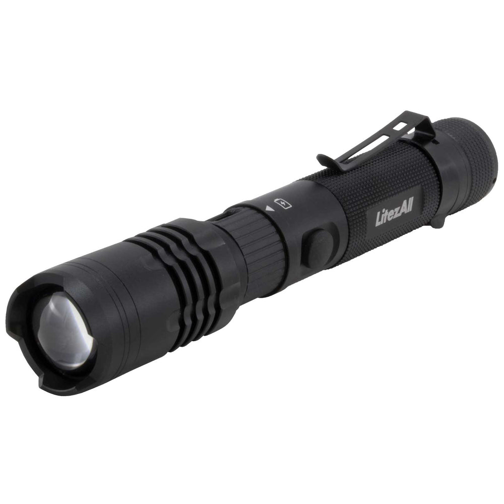 LitezAll 1000 Lumen Rechargeable Tactical Flashlight - Default Title ...